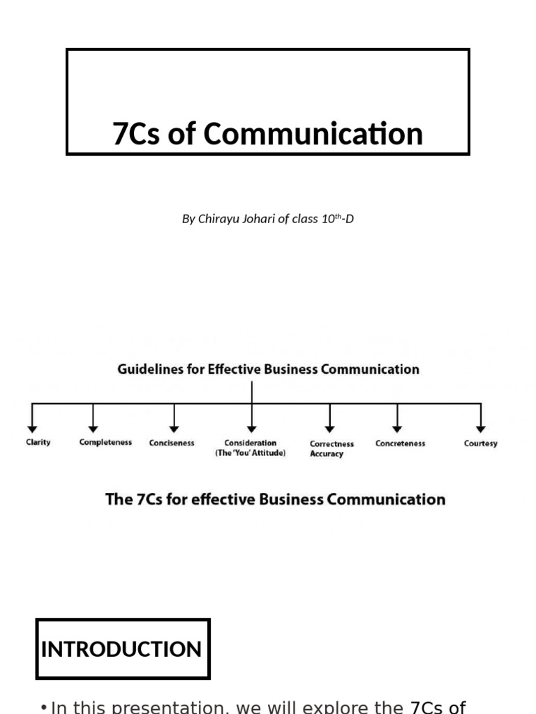 7Cs of Communication | PDF