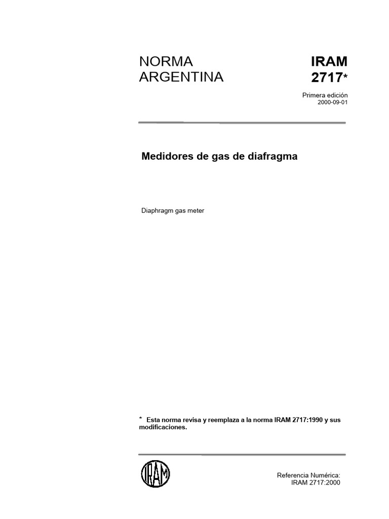 Iram 2717 | PDF | Estandarización | Medición