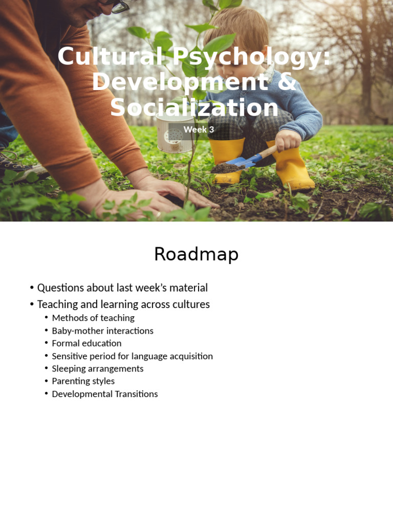 Lecture 3 - Development and Socialization | PDF | Attachment Theory ...