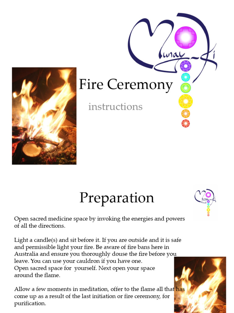 Fire Ceremony: Ritual Instructions | PDF