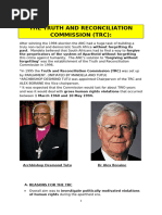 The TRC Detailed Notes - 1 | PDF | Apartheid | South Africa