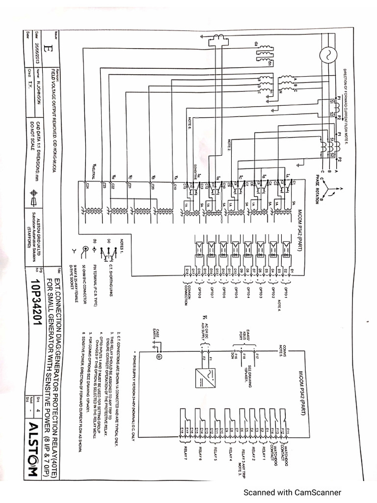 Micom 342 Wiring Diagram | PDF