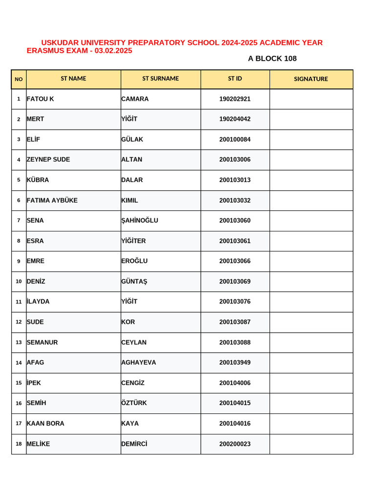 Erasmus Exam Speaking Part Location and Time 4 | PDF