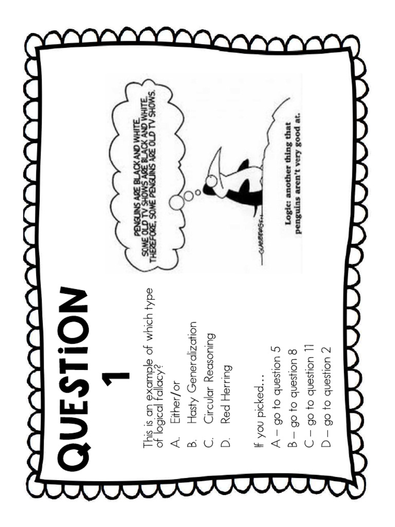 Logical Fallacy Question Trail Questions | PDF