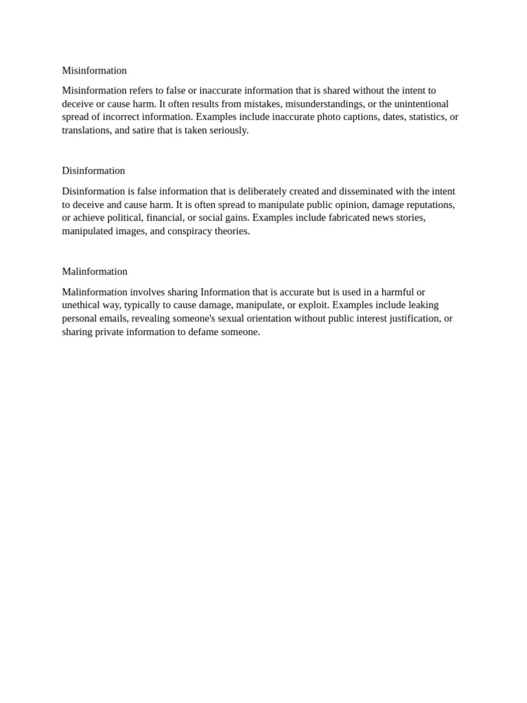 Misinformation | PDF