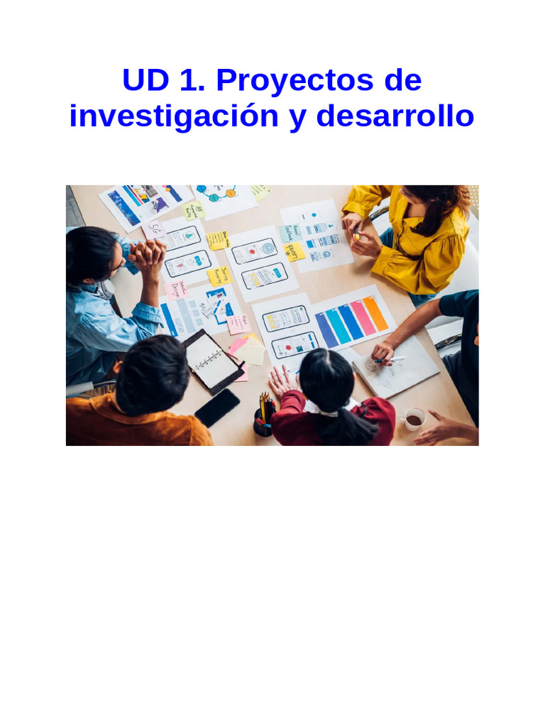 UD1 - Proyectos de Investigación y Desarrollo | PDF | Evaluación de impacto ambiental