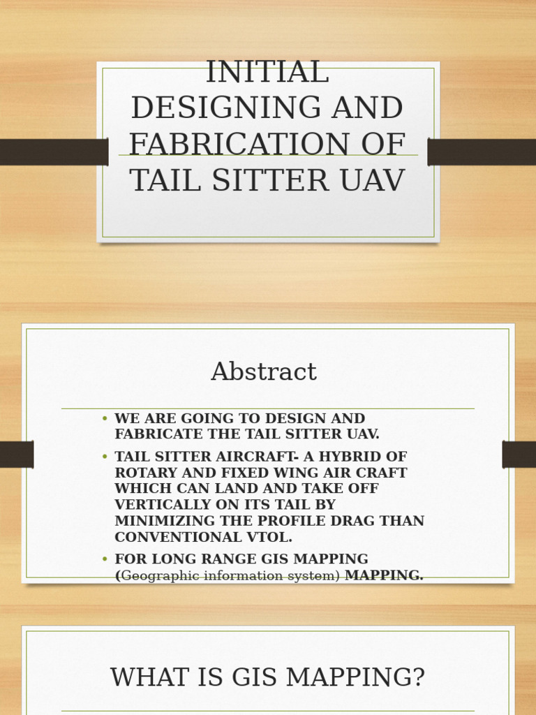Initial Designing and Fabrication of Tail Sitter Uav by Sheshmani and ...