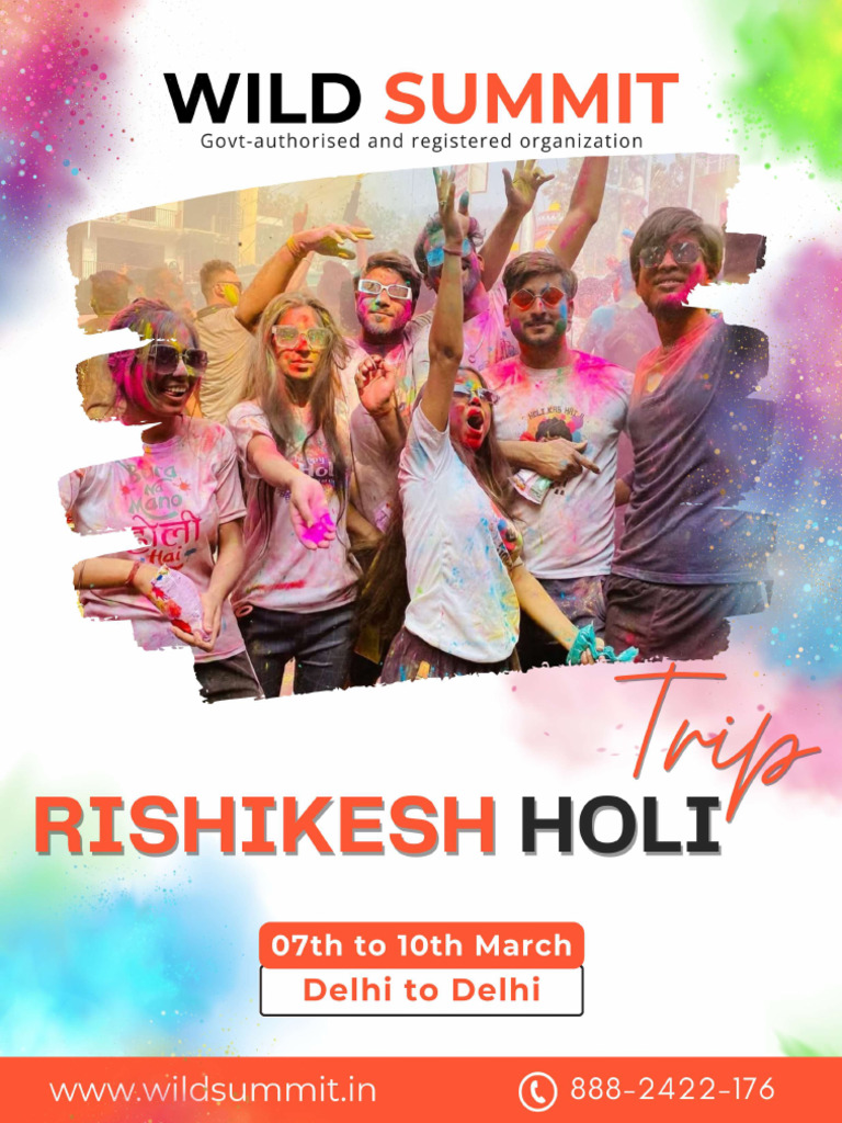 Rishikesh Holi Trip WILD SUMMIT | PDF