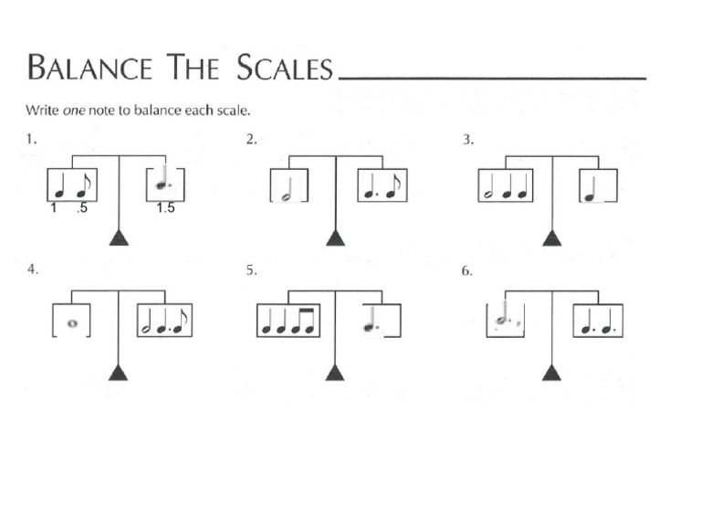 Balance the scales 8th notes (1) | PDF