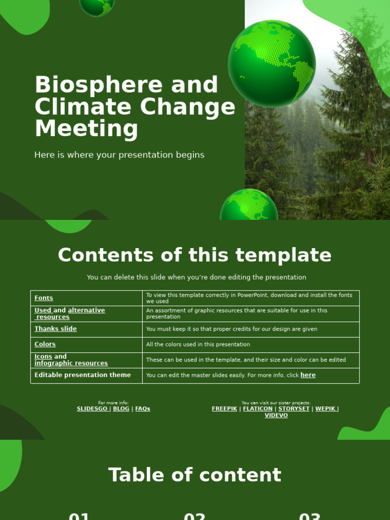 Biosphere and Climate Change Presentation | PDF | Planets | Saturn