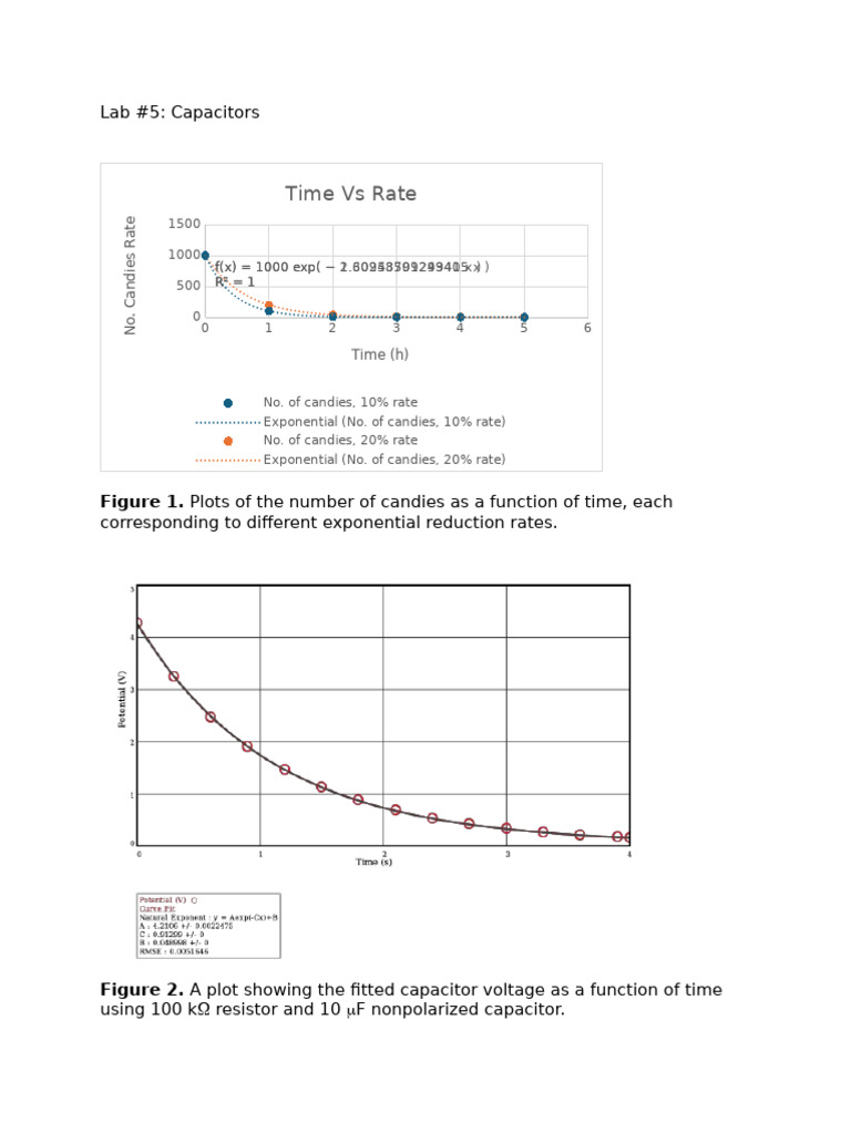 Lab 5 Capacitors | PDF