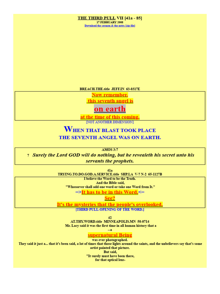 THE THIRD PULL VII b | PDF | Religious Belief And Doctrine | Abrahamic ...