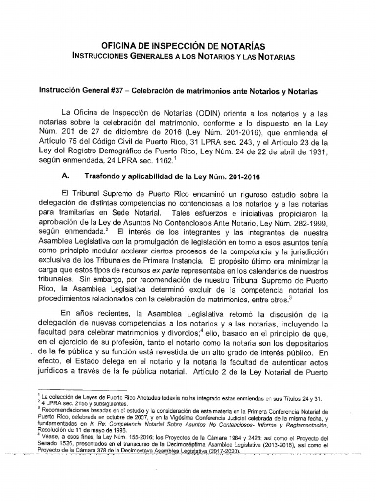 IGNN37 Matrimonio Ante Notario y Notaria | PDF | Divorcio | Matrimonio