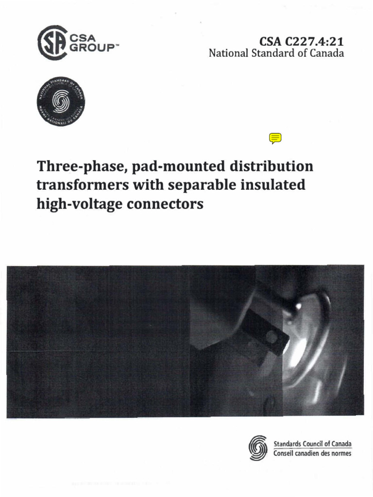 CSA C227.4.21 Three-Phase, Pad-Mounted Distribution Transformers | PDF