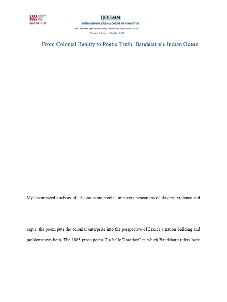 138-Article Text-344-1-10-20191114 | PDF | Charles Baudelaire ...