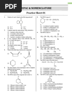 Organic Nomenclature Practice Question Bank | PDF