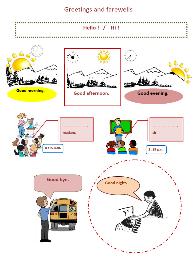 Greetings and Farewells Guide | PDF