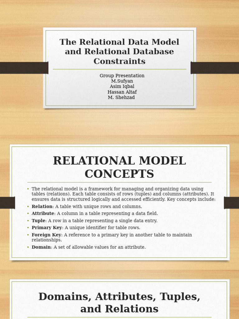 The Relational Data Model and Relational Database Constraints | PDF | Relational Database ...