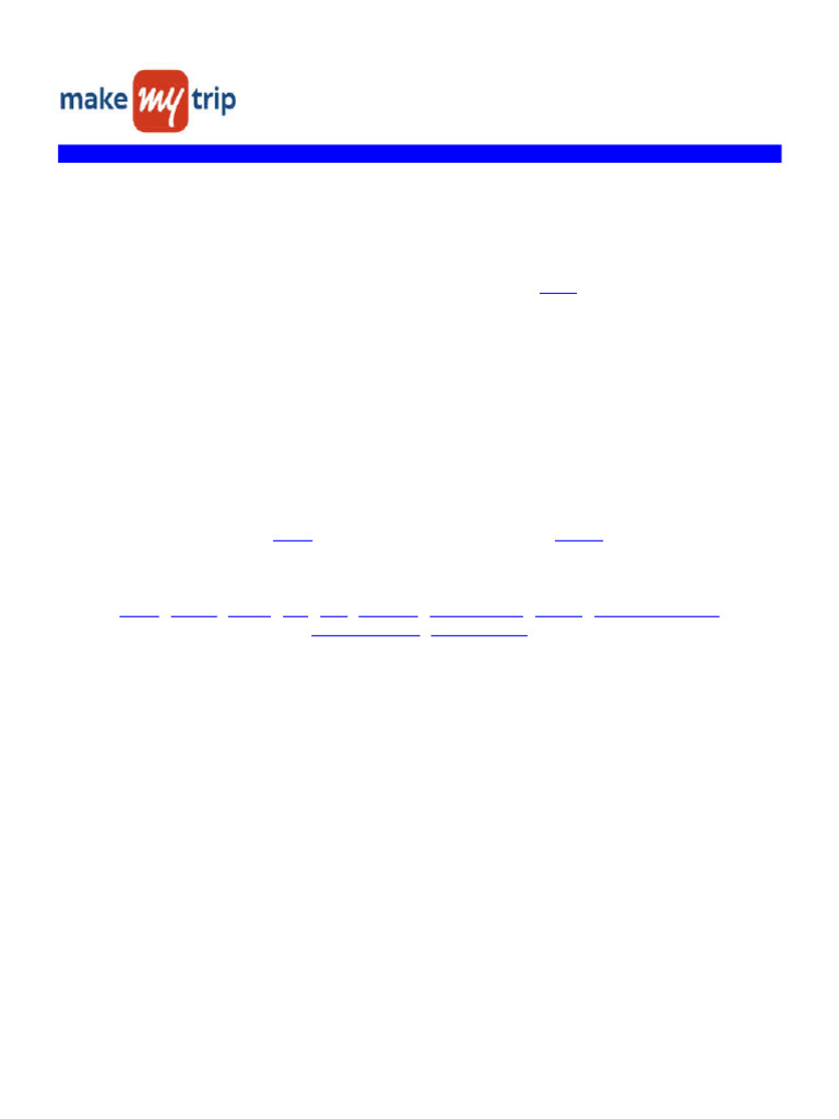 MakeMyTrip Refund Confirmation | PDF