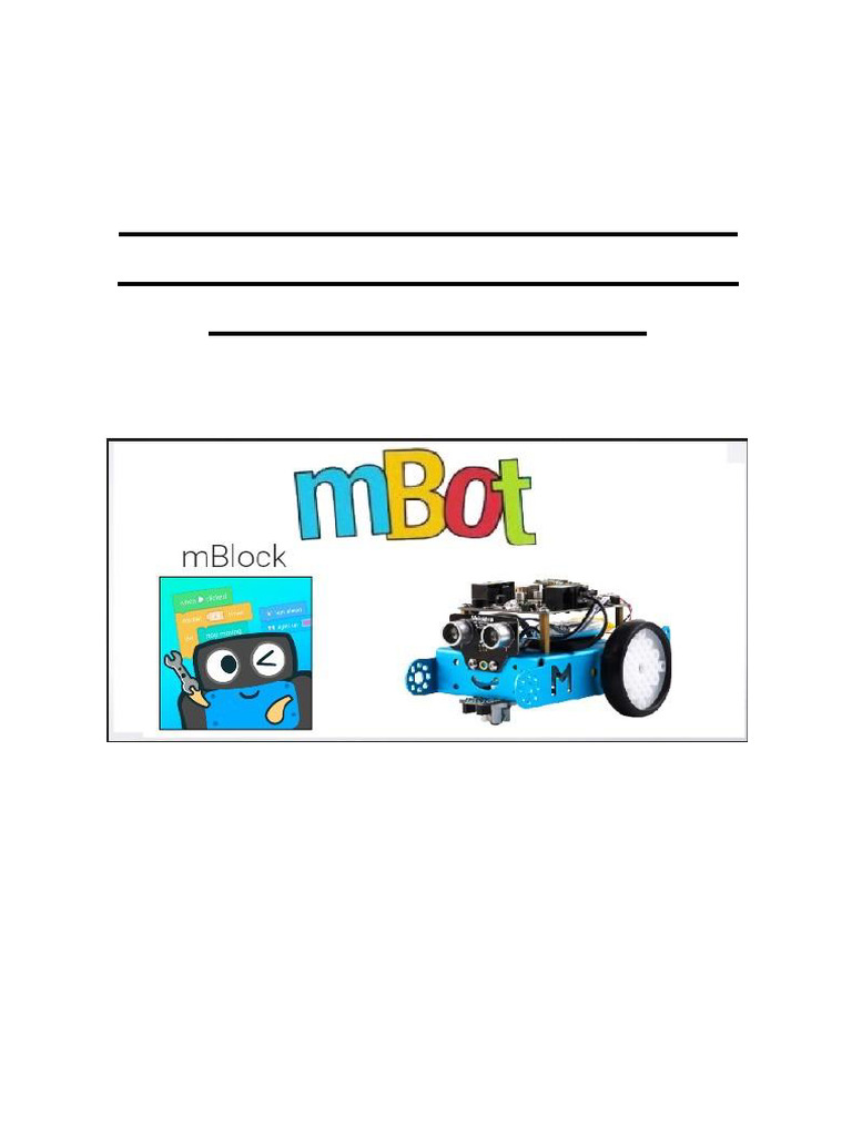 Guía de uso del robot mBot en aulas | PDF | Robot | Robótica