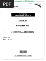 NW 11 Agricultural Sciences p2 QP Eng Nov 2024 | PDF | Flowers | Seed