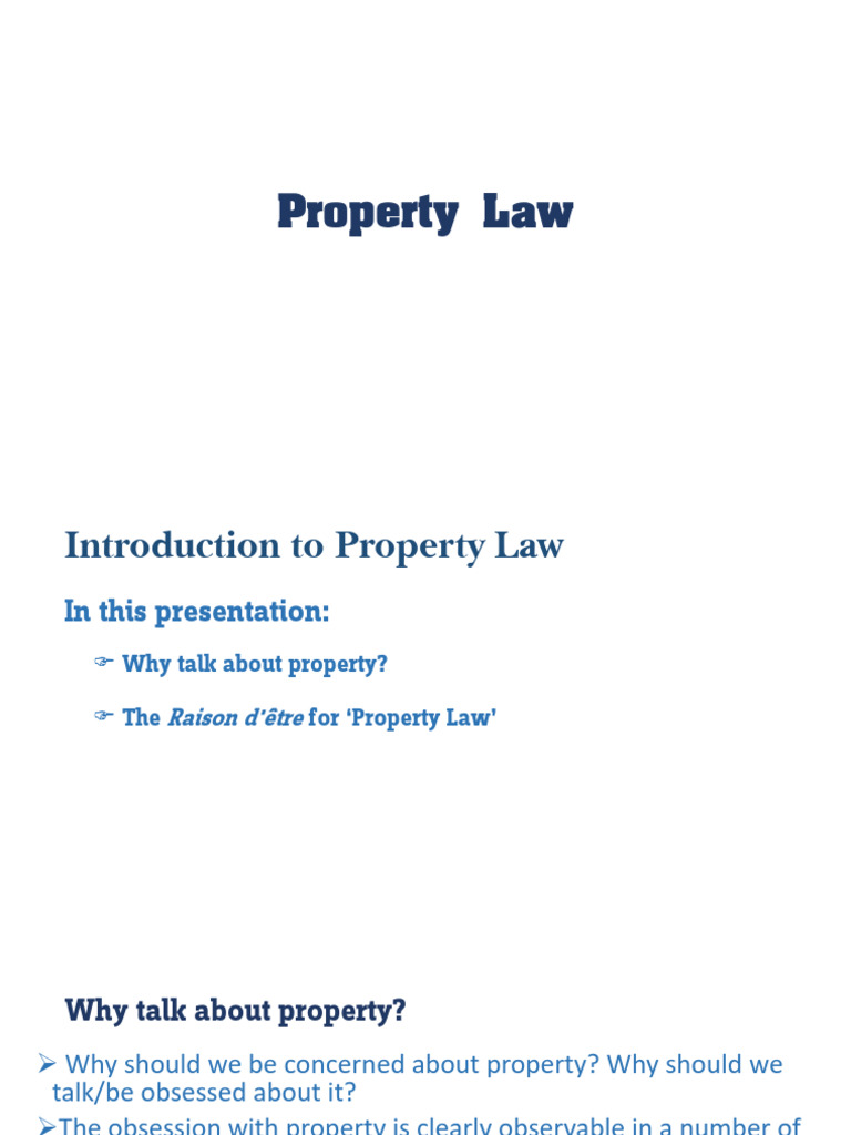 Understanding Property Law Essentials | PDF | Property | Invention