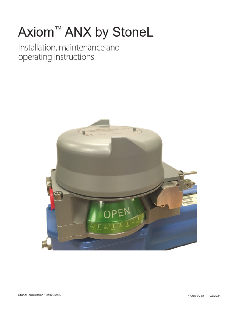 Axiom™ ANX by StoneL | PDF | Valve | Switch