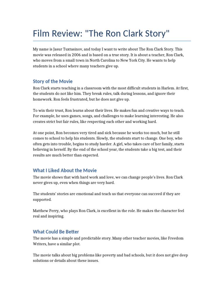 Inspiring Teacher's Journey | PDF