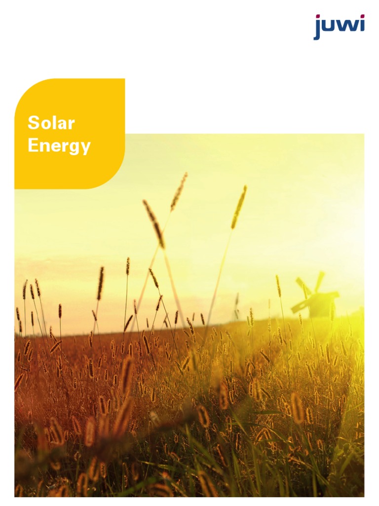 JUWI Brochure Solar Engl | PDF | Solar Power | Photovoltaic System