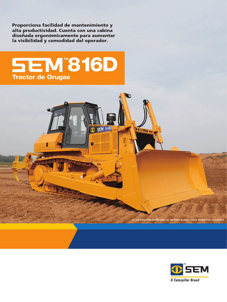 SEM816D_Tractor de Orugas_Specalog_062023 | PDF | Ingeniería de ...