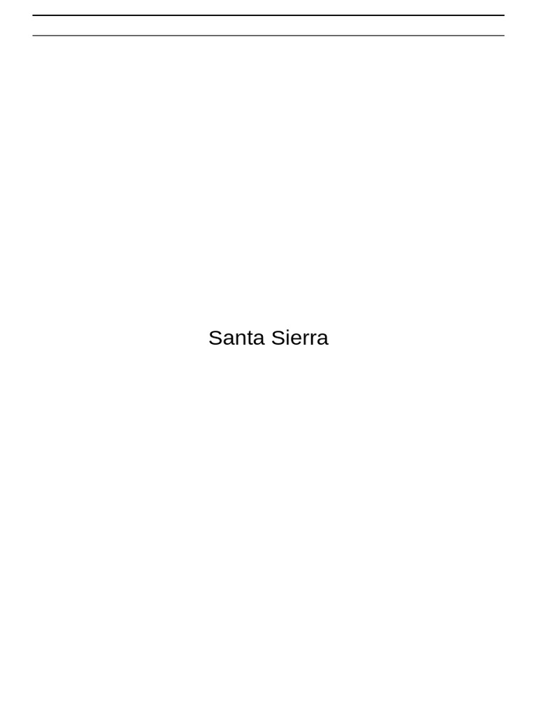 Santa Sierra | PDF