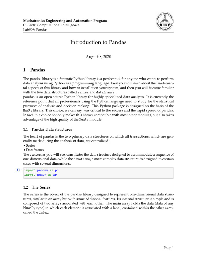 CSE488_Lab5_Pandas | PDF | Boolean Data Type | Computer Programming CSE488_Lab5_Pandas | PDF | Boolean Data Type | Computer Programming