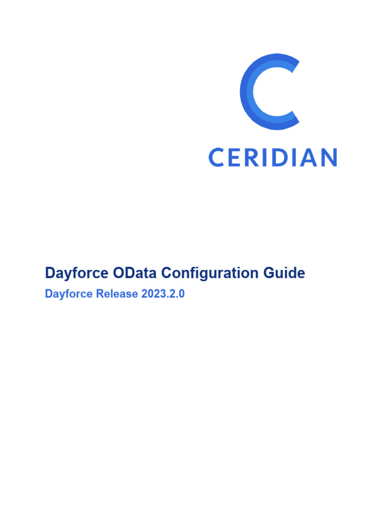 Dayforce OData Configuration Guide | PDF | Microsoft Excel | Password