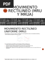 Fórmulas de MRU y MRUA en Física | PDF | Aceleración | Cambio