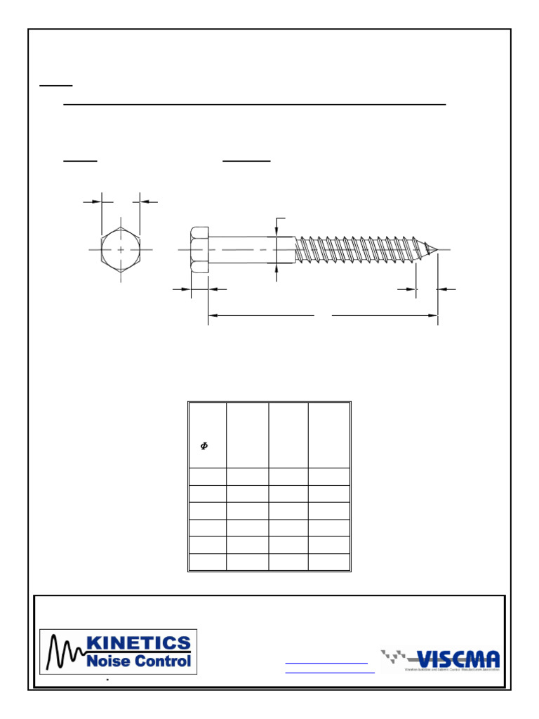 A4.4 Lag Screw Data | PDF | Mechanical Engineering