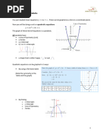 Parabola Notes | PDF | Equations | Mathematical Objects