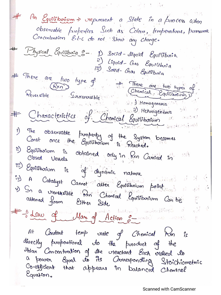 Equilibrium Notes | PDF