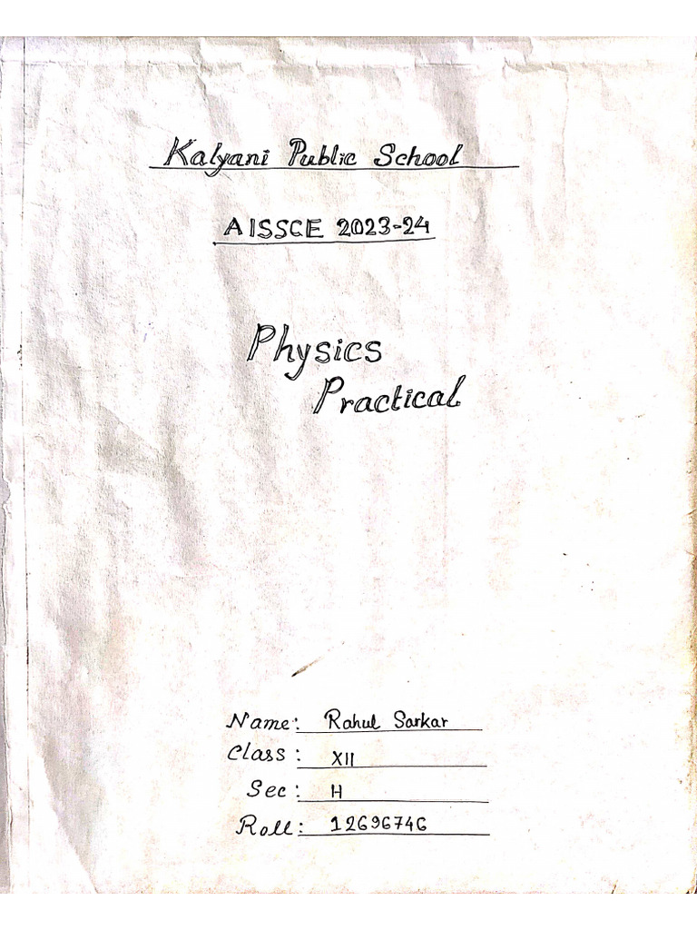 physics practical | PDF