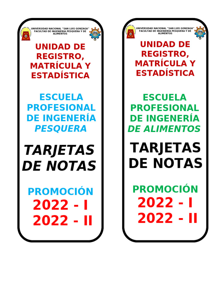 Lomos Tarjetas de Notas | PDF