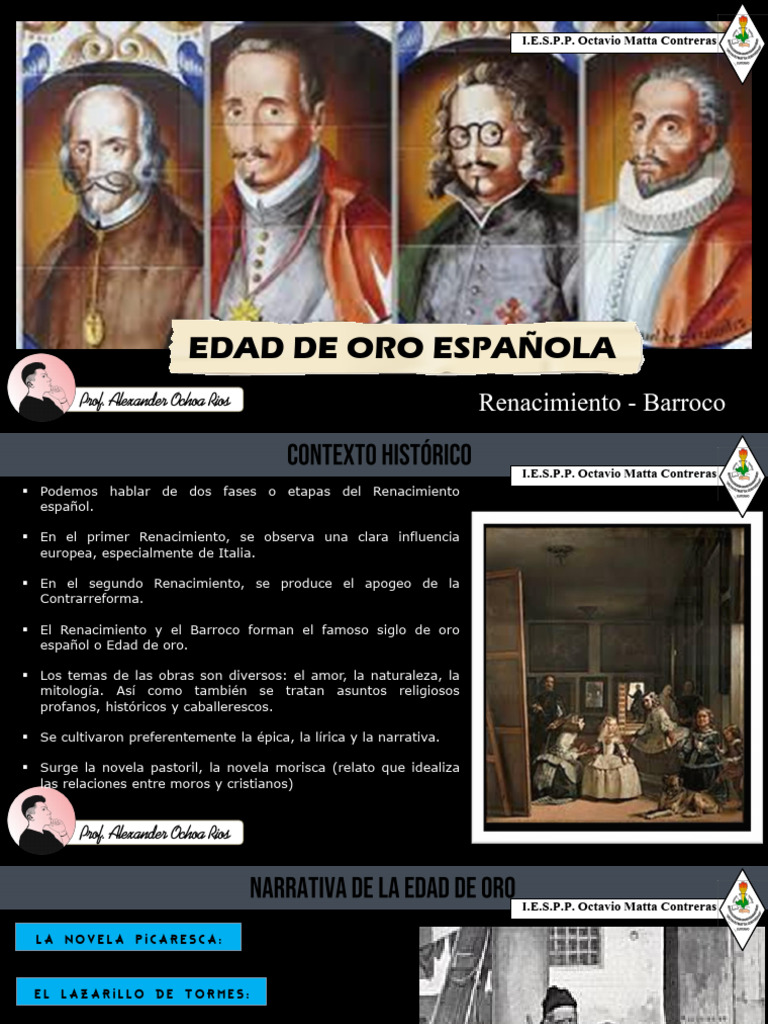 La Edad de Oro Española | PDF | Don Quijote | Miguel De Cervantes