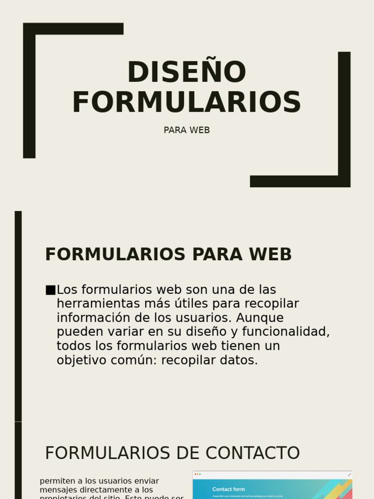 Diseño Formularios Web | PDF | Cuestionario | Metodología de encuesta