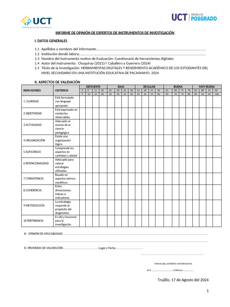 VALIDACION INST 1 | PDF | Informática | Software