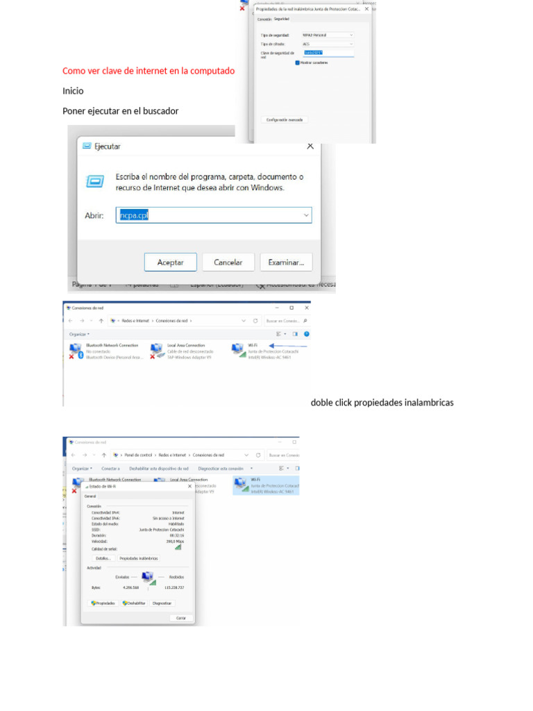 Como Ver Clave de Internet en La Computadora | PDF