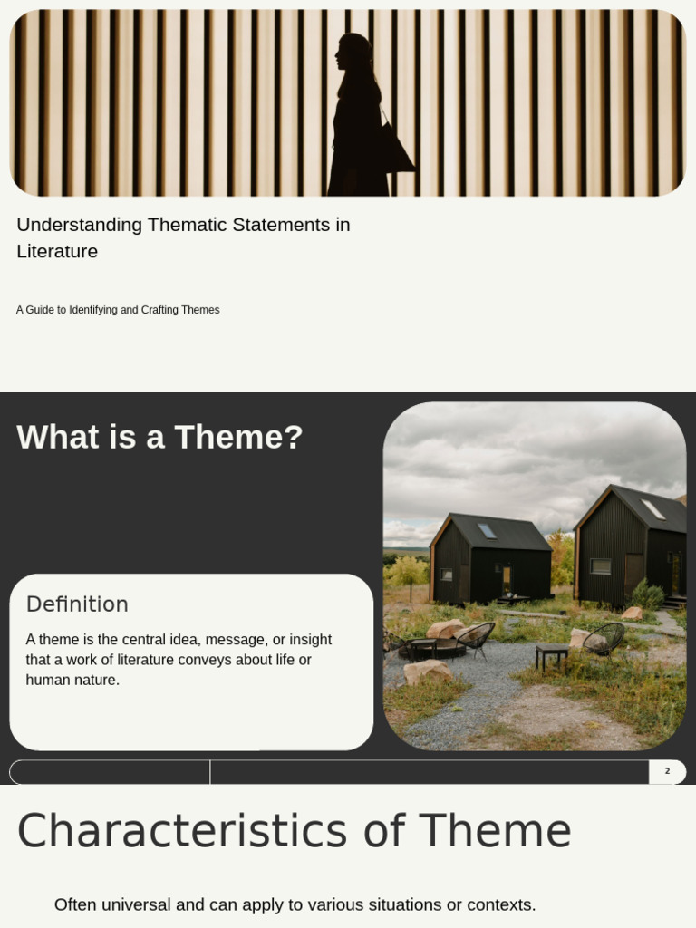 _Understanding Thematic Statements in Literature | PDF