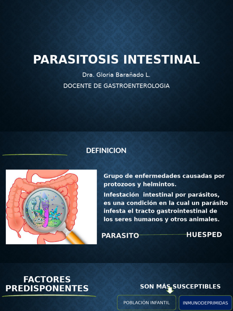 Parasitosis Intestinal | PDF | Especialidades Medicas | Microbiología
