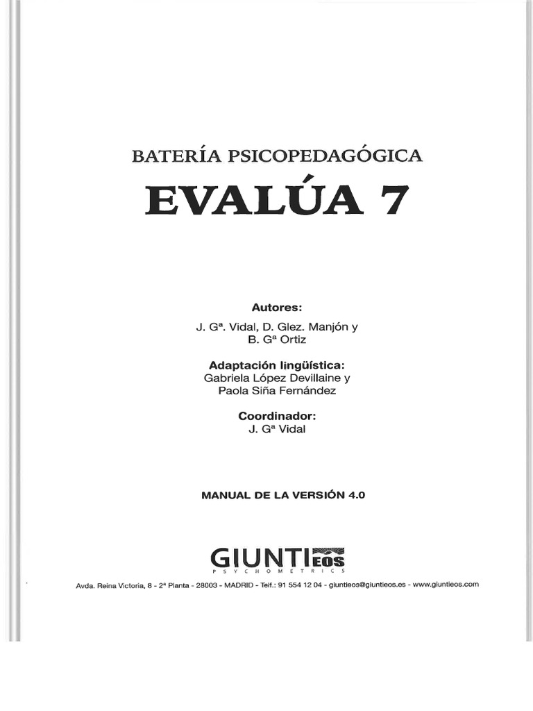 Evalua 7 | PDF