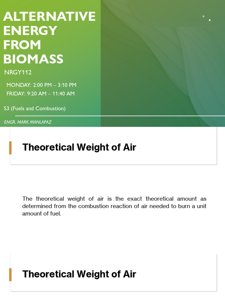 Alternative Energy From Biomass s3 Combustion | PDF | Combustion | Fuels