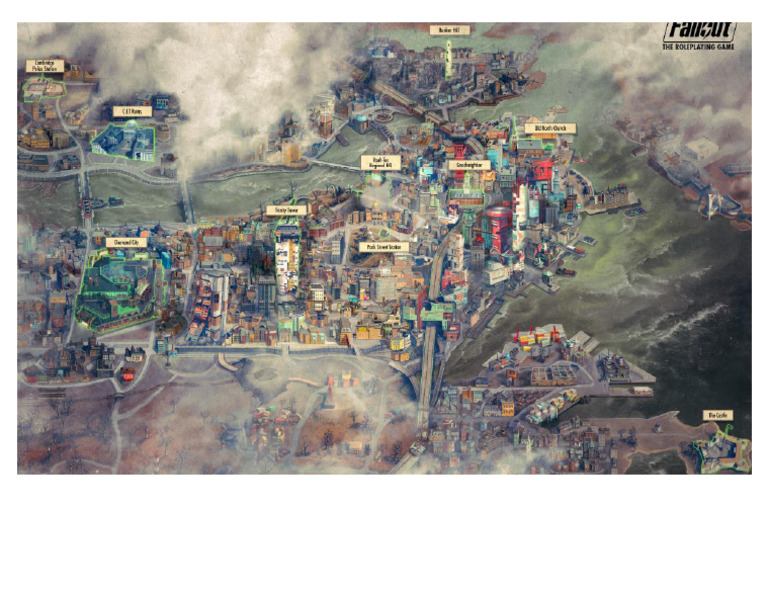 Fallout RPG - Map - Boston City Skyline | PDF