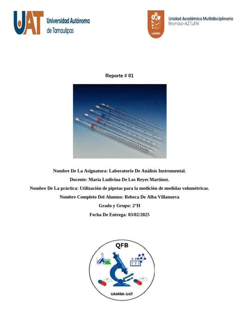 Uso y Manejo de Pipetas en Laboratorio | PDF | Volumen | Laboratorios