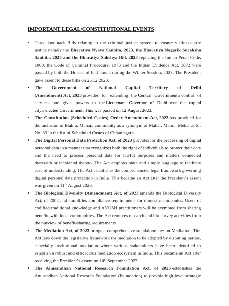 IMPORTANT LEGAL | PDF | Justice | Crime & Violence